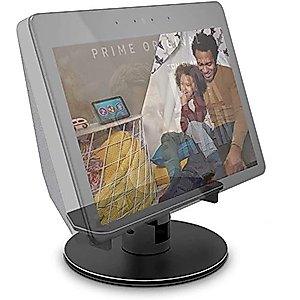 Echo Show Stand Aluminum Stand Easy to Install for Amazon Echo Show 2nd Gen Speaker Accessories Horizontal 360 Rotation Longitudinal Angle Change Base Black
