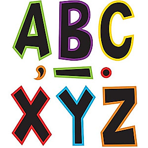 Teacher Created Resources 77282 Electric Bright 7" Fun Font Letters