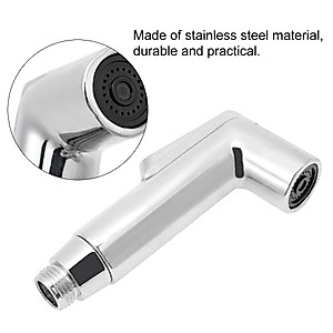 Bidet Toilet Spray, Stainless Steel Bidet Toilet Sprayer Head Handheld Bidet Sprayer Cloth Bathroom Diaper Sprayer Bidet Shower Sprayer Toilet Attachment for Kitchen and Toilet Cleaning(1#)