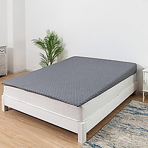 MeMoreCool 3 in 1 Bed Wedge Mattress Topper or Under Bed, 7 Inch Incline Mattress Elevator Base with Washable Knitted Cover, Ideal Wedge Mattress for Acid Reflux/Back Pain/Snoring, Grey, Queen