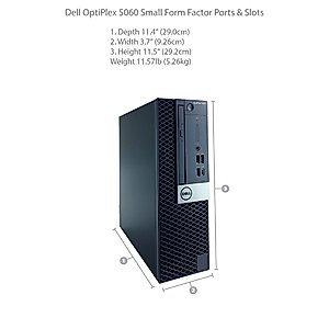 Dell Optiplex 5060 SFF Desktop - 8th Gen Intel Core i7-8700 6-Core Processor up to 4.60 GHz, 16GB DDR4 Memory, 512GB Solid State Drive, Windows 10 Pro (64-bit) (Renewed)