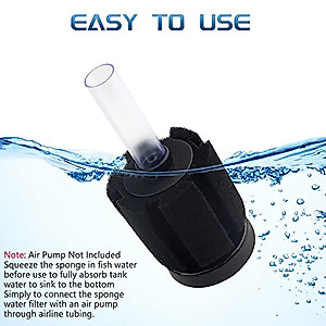 WMYCONGCONG 6 PCS Fish Tank Aquarium Soft Biochemical Sponge Filter, 2 Sizes