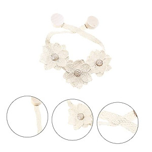 Uonlytech Flower Magnet Buckle Decked Accessories Elegant Flower Curtain Tieback Tie Backs Curtains Curtain Fixator Curtain Tiebacks for Draperies Magnetic Tiebacks Holdbacks Fashion Tie