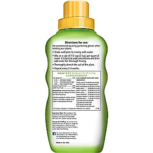 Espoma 8 Ounce Concentrated Organic Indoor Plant Food - Indoor Plant Fertilizer For Large & Small Plants Like Pothos, Fiddle Leaf Fig, Monstera, Snake & Palms - Pack of 2