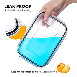 52 PCS Food Storage Containers Set with Airtight Lids (26 Lids &26 Containers) - BPA-Free Plastic Food Container for Kitchen Storage Organization, Salad Fruit Lunch Containers with Labels & Marker