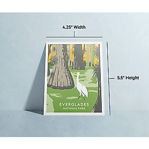 Twigs Paper - Assorted Art National Parks Greeting Cards - Stationery Cards with Envelopes - Thank You and Blank Note Cards - Greeting Cards for All Occasions - Made in USA (5.5 x 4.25, Set of 12)