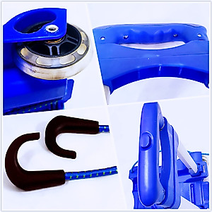 KOCKABC Folding Hand Truck and Dolly, 80lbs Collapsible Aluminum Folding Hand Trucks with 2 Elastic Ropes, Compact & Lightweight Folding Luggage Cart for Home & Travel Luggage Moving – Black