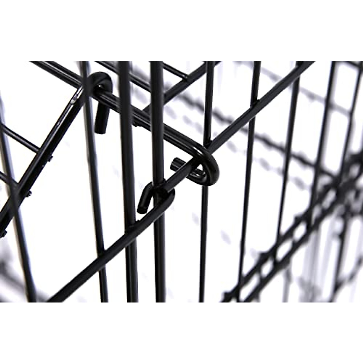 Homey PET INC Folding Wire Cat Ferret Habitat Crate with Casters,Tray and Hammock