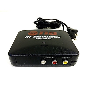 RF Modulator TV Switch Audio Video RCA Ant Input to F Type Coax Output Converter