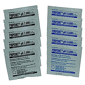 Pinpoint® High-Precision pH Calibration Fluids Kit (pH Buffer Solution), 10 Piece Set - 7.000, 10.000