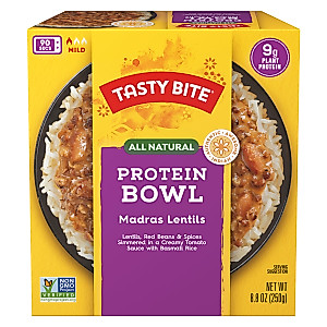 Tasty Bite Indian Style Chili & Rice Bowl, 8.8 Ounce, Pack of 6, Ready to Eat, Organic Basmati, Microwaveable, Vegetarian