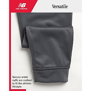 New Balance Boys’ Sweatpants – 4 Pack Active Tricot Jogger Sweatpants – Performance Track Pants with Pockets for Boys (4-20), Size 8, Black/Eclipse