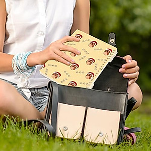 SPRIPORT Cute Owl Christmas Hat Spiral Journal Notebook for Women Men A5 Memo Notepad Sketchbook with Durable Hardcover & 60 Pages School Stuff for Study Notes Work School Journaling Boys Grils