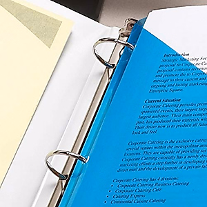 Smead Organized Up Poly Translucent Slash File Jacket, Three-Hole Punched, Letter Size, Assorted Colors, 10 per Pack (85754)