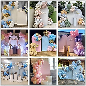 Ittsmnt Arch Backdrop Covers Forest Jungel Green Solid Arched Stretchy Photography Wall Background for Parties Baby Bridal Shower Birthday Wedding Prom Party