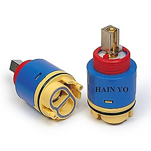 T and T TandT 40mm Ceramic Pressure Balance Cartridge JH02BJ HL-40 Blue, Red