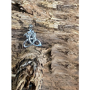 Jewelry Trends Celtic Dragon Trinity Knot Sterling Silver Pendant