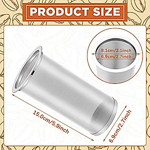 2 Pcs Cold Brew Coffee Filter 2 Quart Coffee Tea Infuser Stainless Steel Mesh Filter Mason Canning Jar Coffee Filter Reusable Mesh Coffee Filter for Wide Mouth Mason Canning Jar and Iced Tea Maker