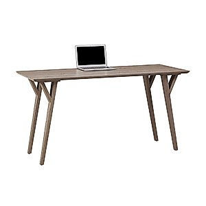Realspace® Trezza 60"W Writing Desk, Light Oak
