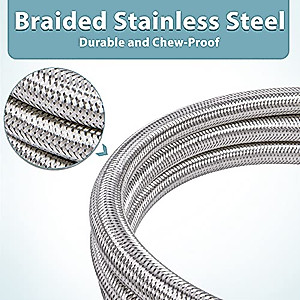 SHINESTAR Propane Adapter & 5ft Braided Hose for Buddy Heaters, Coleman Stoves, Weber Q Grills & More - Converts 1lb to 20lb Cylinders