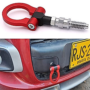 Car Refitted Front Rear Bumper Trailer Ring Eye Towing Tow Hook Kit Compatible with BMW 1 3 5 Series