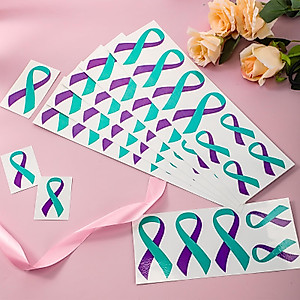 25 Sheets 200 Pcs Suicide Prevention Awareness Temporary Tattoos Stickers Assault Suicide Awareness Tattoos Stickers for Women Men Teen Mental Health Care Charity Activities Supplies
