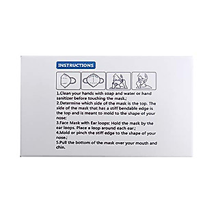 KN95 Face Mask, Pack of 10 Masks, White