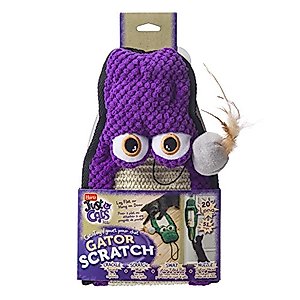 Hartz Just For Cats Gator Scratch Toy Mat (color may vary), All Breed Sizes