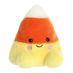 Aurora® Spooky Palm Pals™ Maisy Candy Corn™ Stuffed Animal - Pocket-Sized Play - Collectable Fun - Orange 5 Inches