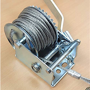 600 LB H.D. Hand Winch Gear Steel Cable ATV Towing Trailer Boat (1)