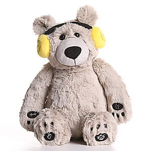 Alex & Kate Lulla Bear Mom’s Heartbeat Sound, White Noise, and Lullabies - Portable Toddler Sleep Aid Toy, Baby Sleep Soothing Sounds for Newborn Crib to Comfort, Gender Neutral