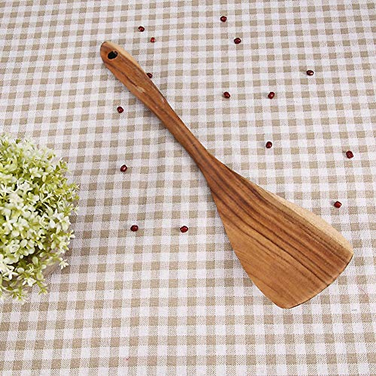 Spatula, Wooden Spatula Turner Fried Shovel Cooking Kitchen Utensils Shovel (31.5 * 7.5cm)