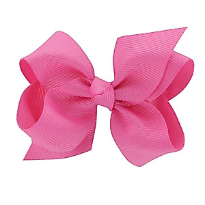 60Pcs 3 Inch Hair Bows For Toddler Girls Kids Clips Accessories Babies Pigtail Age 1 2 3 4 5 6 Years Old (30colors x 2)
