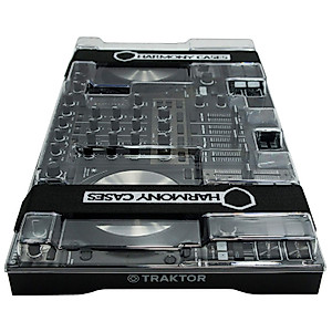 Harmony Audio Cases HC-DC2 Protective DJ Gear Saver Polycarbonate Hard Plastic Dust Cover Case Compatible with Native Instruments Kontrol S4 Mk3 Controller Deck (Includes Stretch Bands)