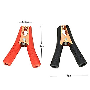 Jumper Cables Clamp 50-100A for Charging and Testing Batteries Crocodile Clamp Car Battery Charger Clamps Power Replacement Battery Alligator Clips