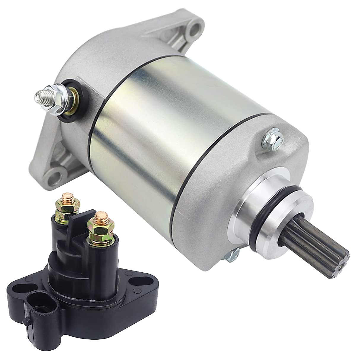 Soarider Starter & Relay for Arctic Cat 400 Auto FIS 4x4 05-08| LE 05-07| TBX 05-06| 400 Manual FIS 05-08| 400 TRV 06-14, 3545-016 3313-719 18809 18840 410-54068 41054068 SMU0297 SM14241 495775
