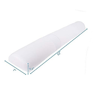 Tebery 2 Pack Bed Bumpers Side Memory Foam Pillow Pads with Waterproof Cover, Safety Sleep Bedside Guard for Toddlers,Kids,Adults and Seniors