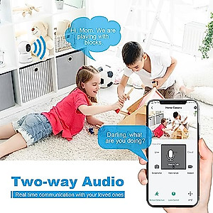 STAMOL Security Camera Indoor, 2K WiFi Cameras for Home Security/Baby Monitor/Dog/Elderly, Smart Pet Camera with Phone App, Motion Detection, Pan Tilt, 2 Way Audio, TF Card/Cloud Storage