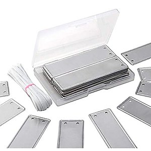 Coolrunner Plant Labels, Aluminum Plant Tags with 6 Inch Wires (100)