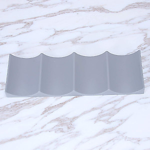 Yardwe European Style Wine Rack Plastic Wine Bottle Display Stacking Mat Can Easy Stacker Kitchen Cabinet Fridge Storage Rack (Dark Grey)