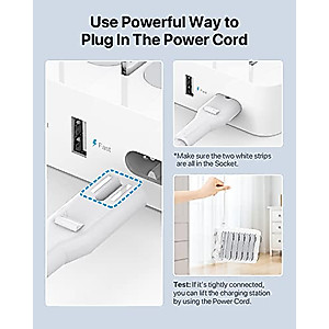 SooPii 60W 6-Port Charging Station for Multiple Devices, PD 20W USB C Fast Charging for lPhone 14/13/12,6 Short Cables Included, 2 in 1 Holder,for Phones,Tablets and Others,White