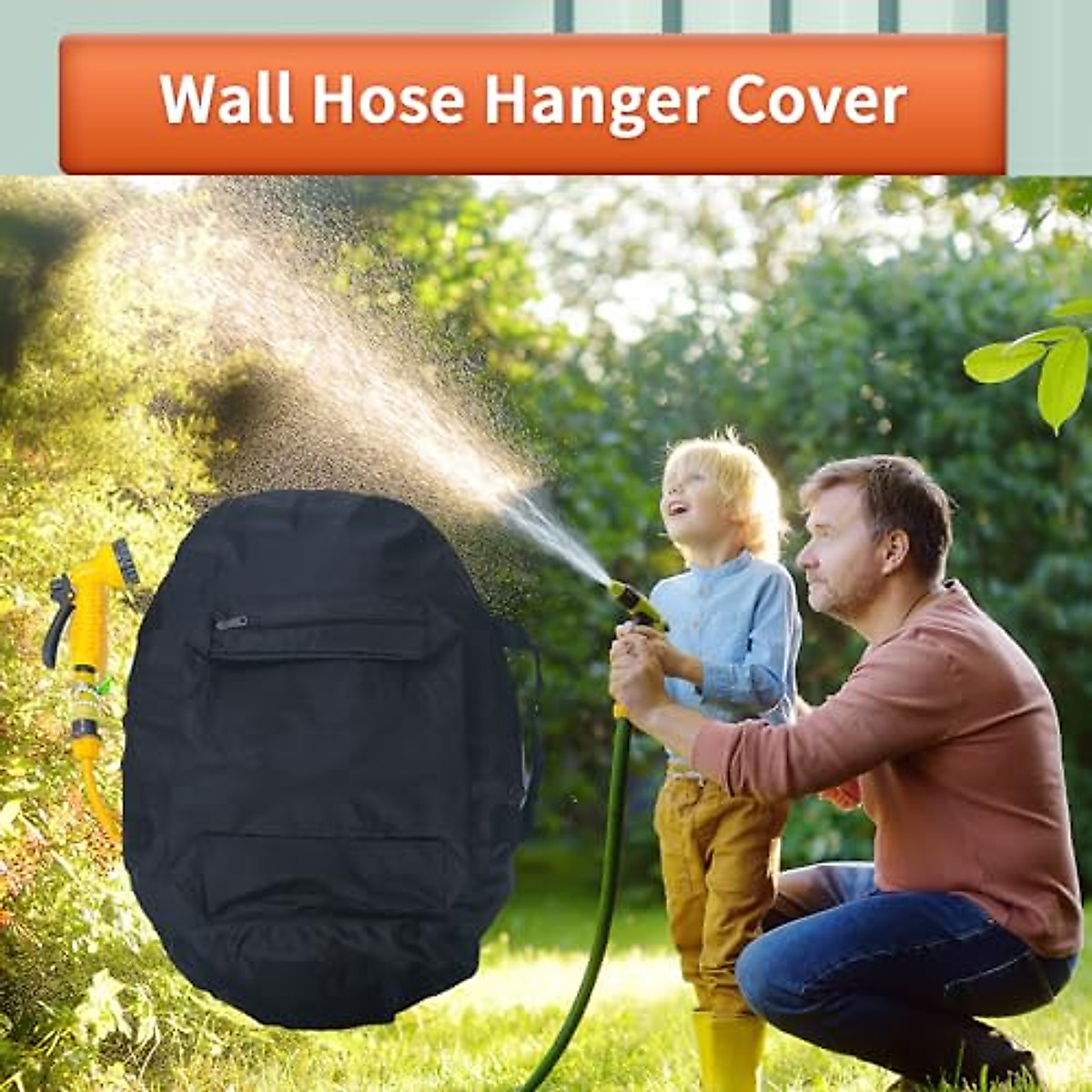 Caiyungg Garden Wall Mount Hose Holder Cover,Waterproof, Dustproof and Sun-Proof Protect Your Garden Hose and prolong its Life