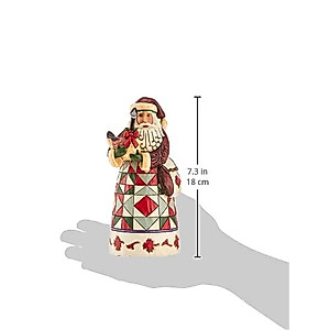 Enesco Jim Shore Heartwood Creek Canadian Santa Figurine, 7.25 Inch, Multicolor