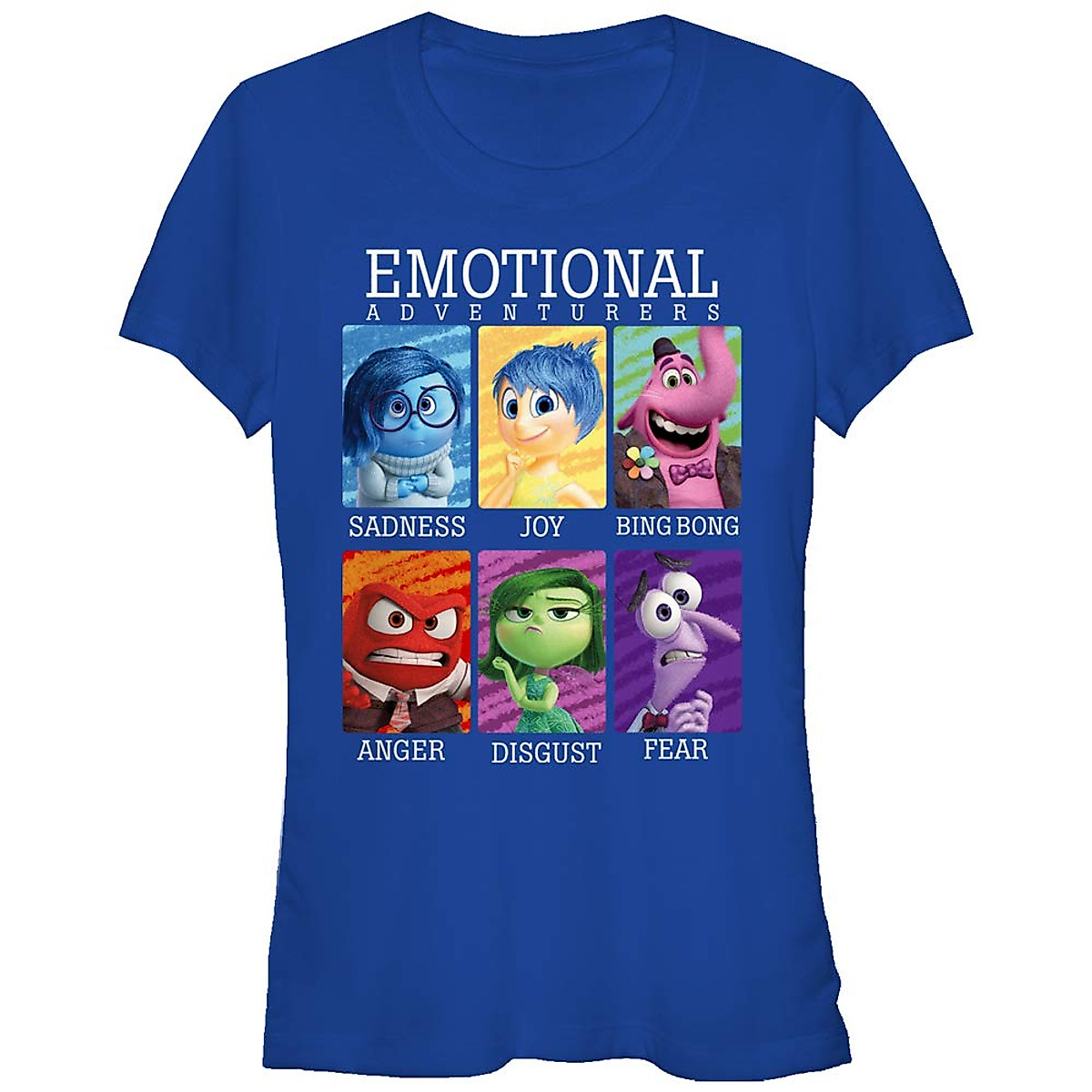 Disney womens Inside Out Yearbook Graphic Tee T Shirt, Royal, X-Large US