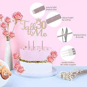 30th Birthday Decorations for Women, 30th Birthday Sash, Rhinestone Headband / Tiara, Candles, Cake Toppers and Daily Planner, Dirty 30 Birthday Decorations and 30th Birthday Gifts for Her