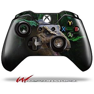 WraptorSkinz Decal Style Vinyl Skin Wrap compatible with XBOX One Original Wireless Controller T-Rex - (CONTROLLER NOT INCLUDED)