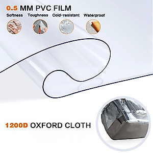 PAMANO Clear Backpack Transparent Heavy Duty Bookbag See Through Bag for College Work Stadium Concert Travel Security, Gray