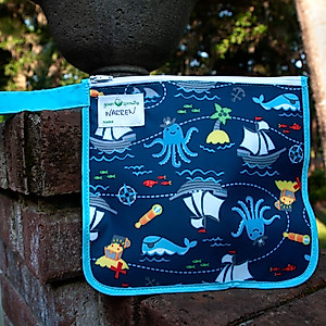 green sprouts Reusable Insulated Sandwich Bags (2 Pack) | Holds Food, Utensils, Wipes & More | Keeps Food Fresh | Food-Safe, Waterproof, Easy-Clean Material