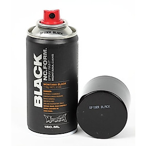 Montana Cans Montana BLACK 150ml Spider Effect Color, Spray Paint, 5.07 Fl Oz (Pack of 1)