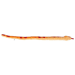 Aurora® Playful Snake Corn Snake Stuffed Animal - Eye-Catching Designs - Versatile Fun - Orange 50 Inches